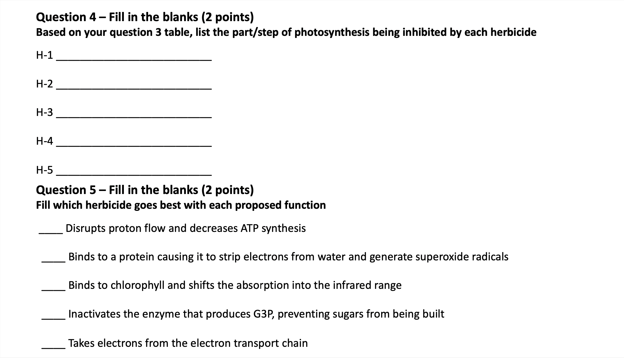 Solved Questions 3 - Using all the data graphs, fill the | Chegg.com
