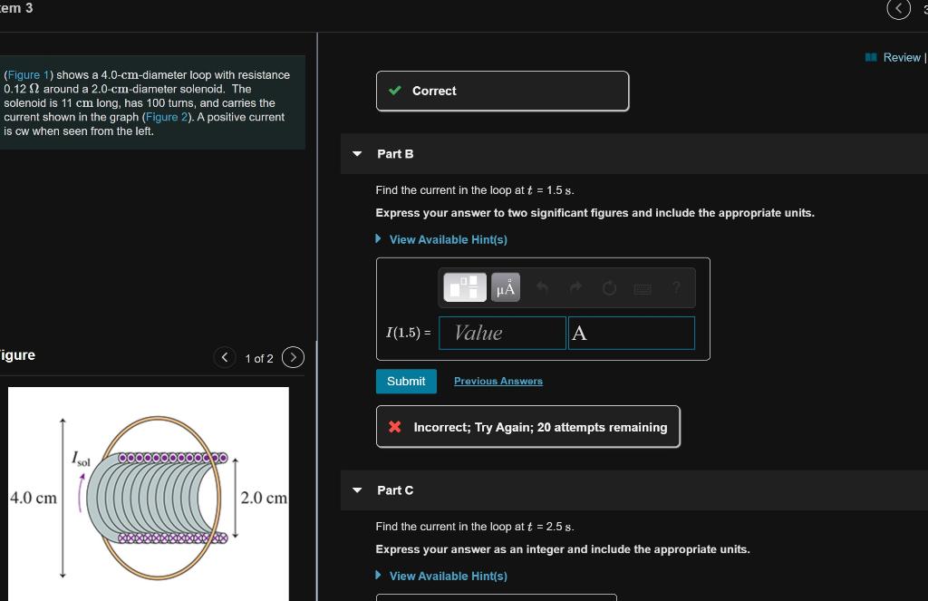 Solved cem 3 E Review Correct (Figure 1) shows a | Chegg.com