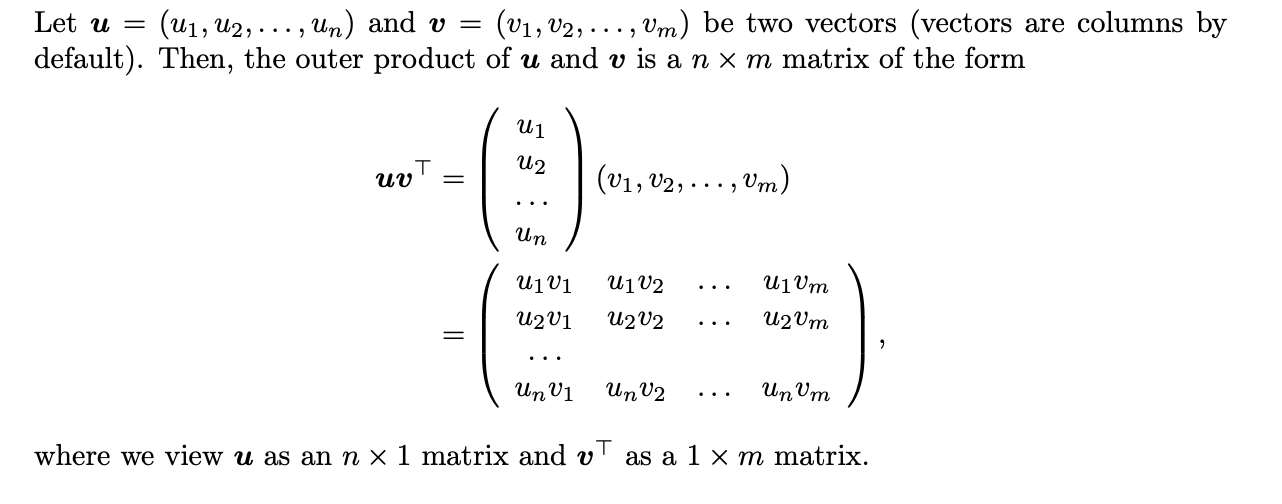 Solved Let u = (U1, U2, ..., Un) and v = (V1, V2, ..., Vm) | Chegg.com