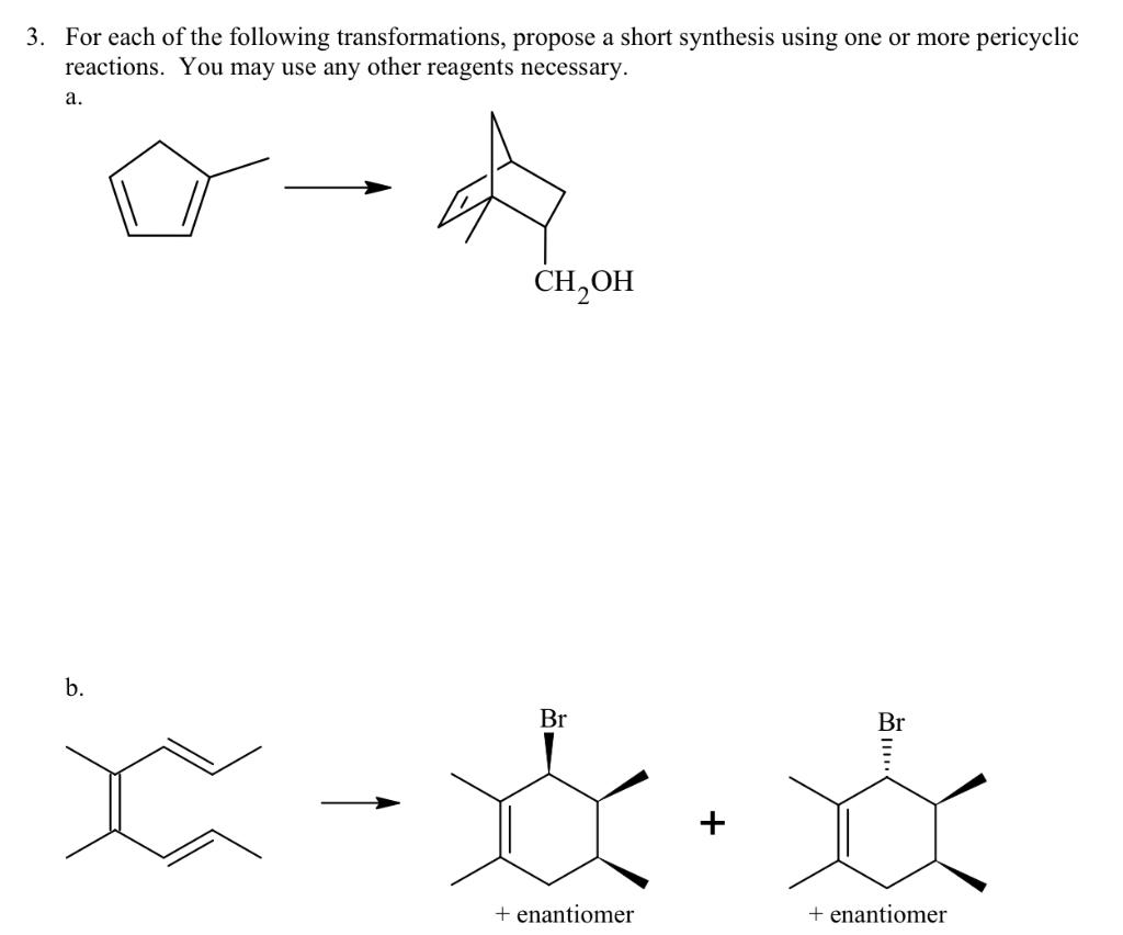 Solved For each of the following transformations, propose a | Chegg.com