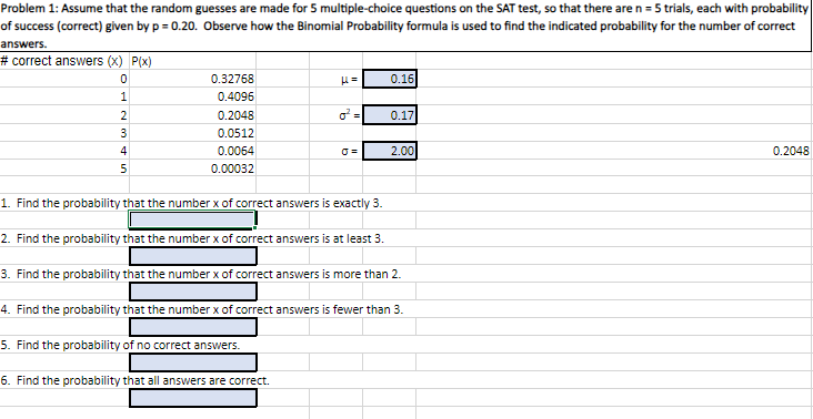 [Solved]: Problem 1: Assume that the random guesses are mad