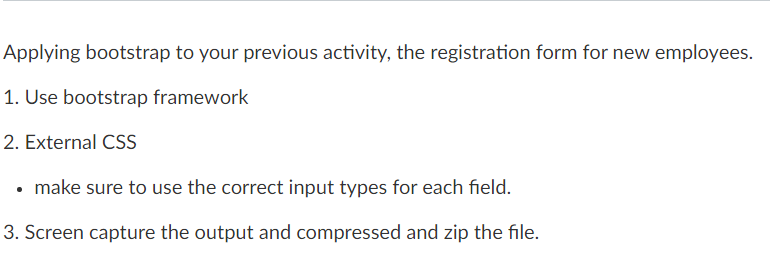 Solved Applying bootstrap to your previous activity, the | Chegg.com