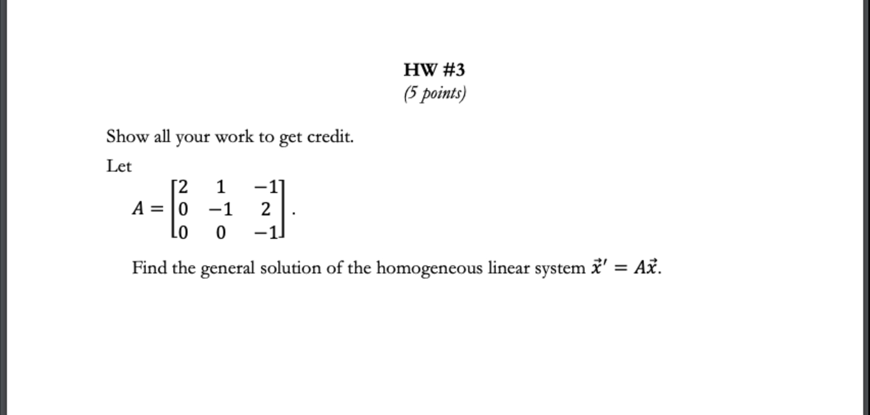 Solved Show all your work to ﻿get | Chegg.com