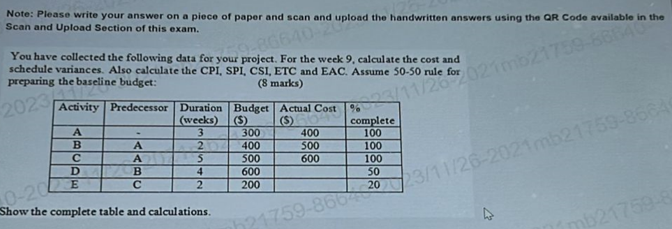 Solved Note: Please write your answer on a piece of paper | Chegg.com