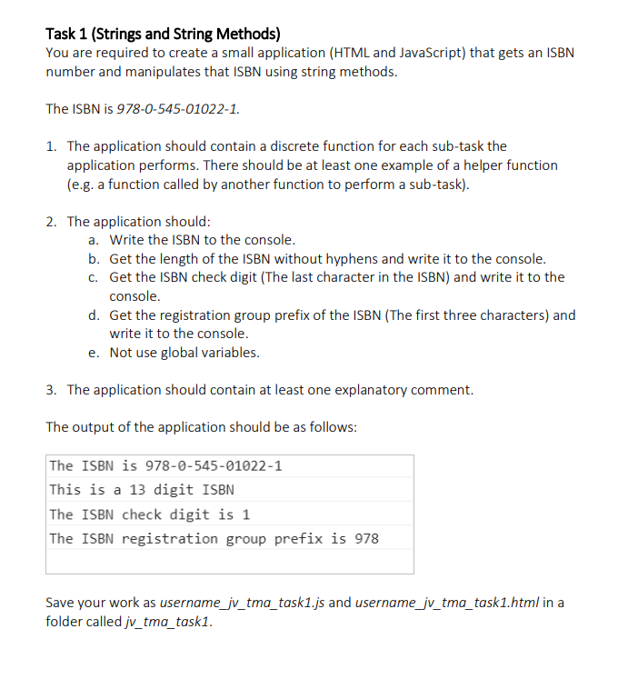 Solved Task 1 Strings And String Methods You Are Required 1288
