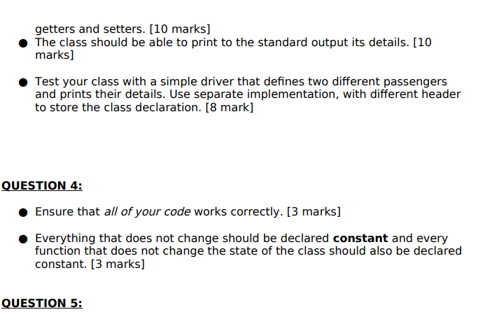 Solved QUESTION 1: Implement class MyDate that represents | Chegg.com