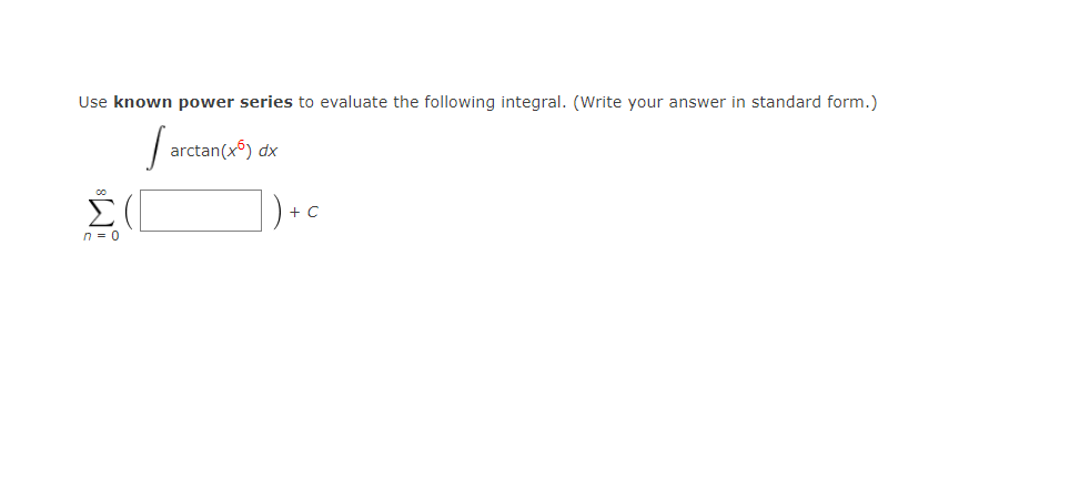 Solved Use known power series to evaluate the following | Chegg.com