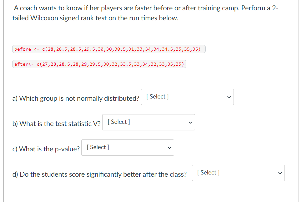 Solved Which group is not normally distributed? Before or | Chegg.com