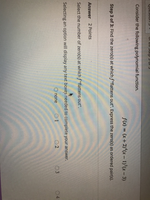 Solved Consider The Following Polynomial Function Fx X 3490