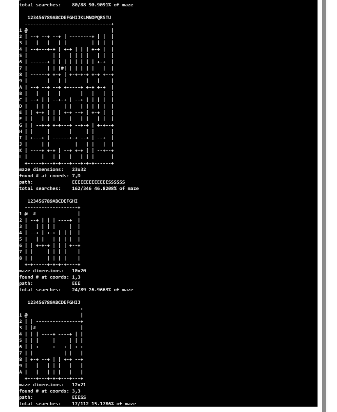 Solved ALGORITHM: Moving through the 2D maze simply requires | Chegg.com