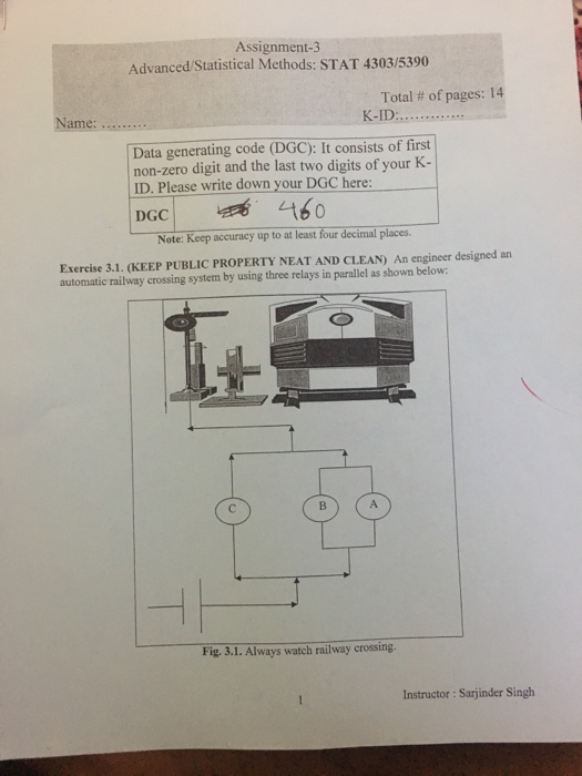 Solved Assignment-3 Advanced/Statistical Methods: STAT | Chegg.com