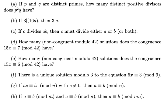 Solved Answer each question, or explain why the statement is | Chegg.com