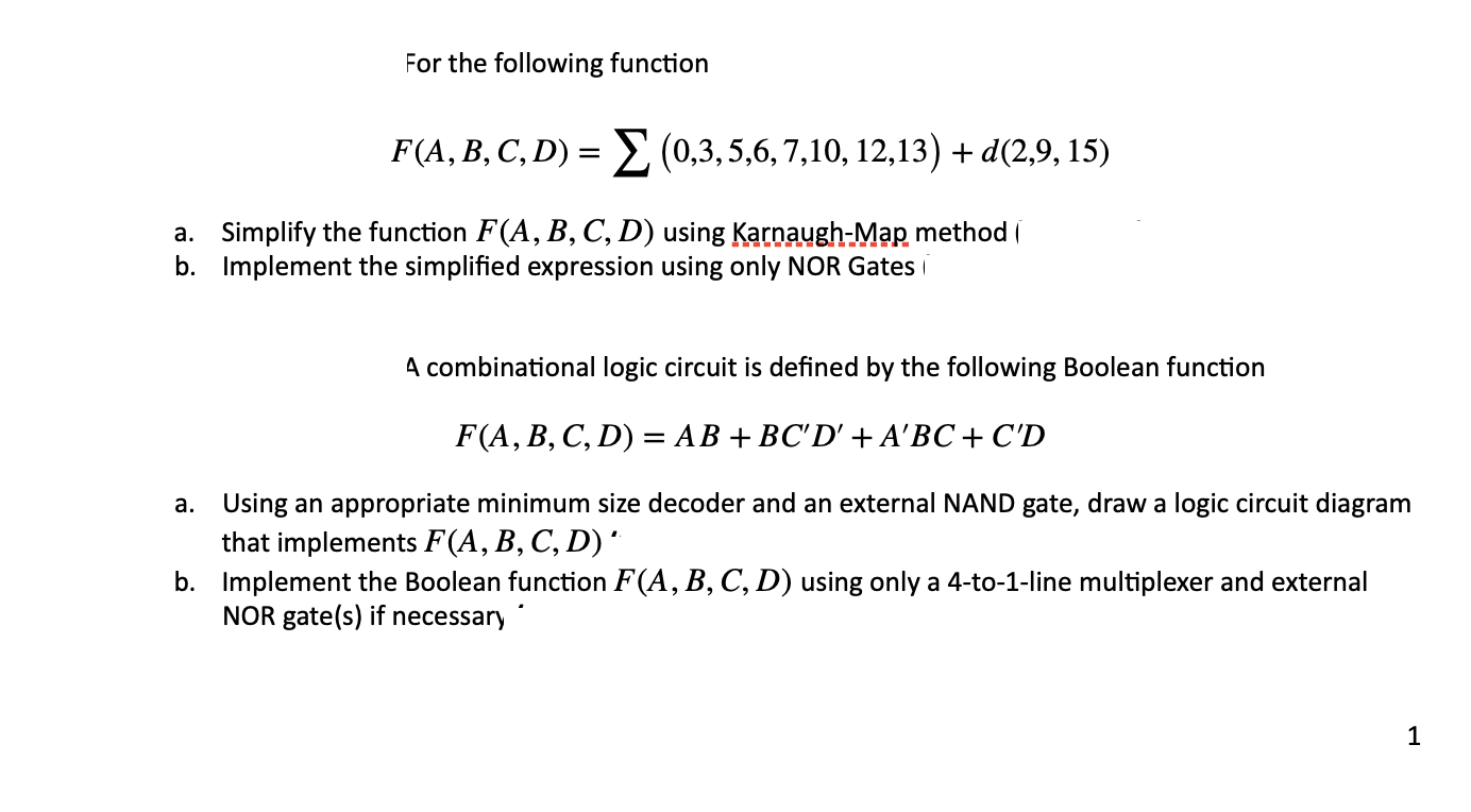 Solved For The Following Function [ F A B C