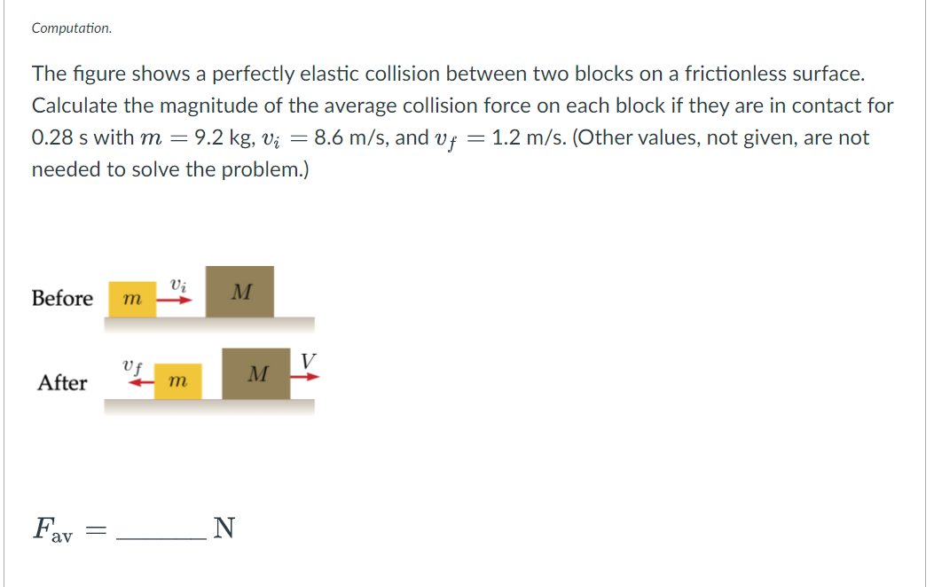 Solved Computation The Figure Shows A Perfectly Elastic 