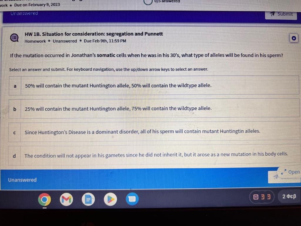 Solved HW 1B. Situation for consideration: segregation and | Chegg.com