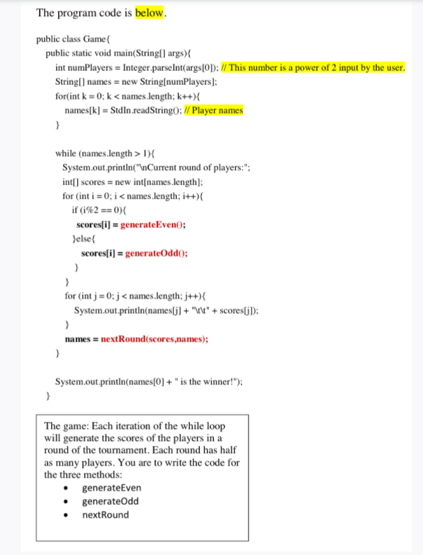 Solved A FooGame Tournament is a single elimination | Chegg.com