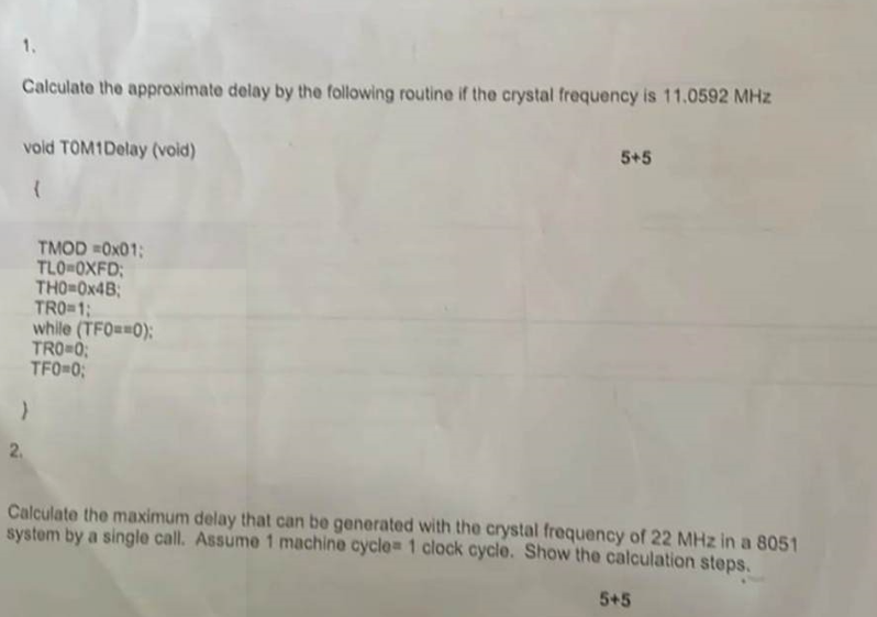 Solved Calculate the approximate delay by the following | Chegg.com