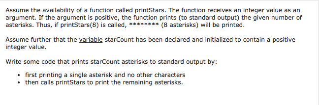 Solved Assume the availability of a function called | Chegg.com