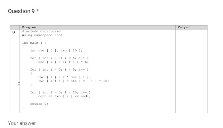 Solved Question 9* Your answerQuestion 5 * Your | Chegg.com