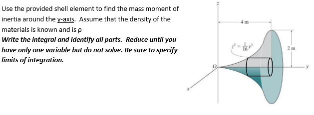Solved Use the provided shell element to find the mass | Chegg.com
