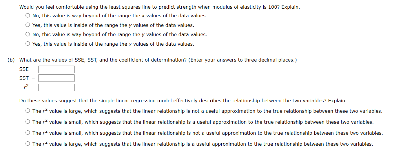 Solved Would you feel comfortable using the least squares | Chegg.com