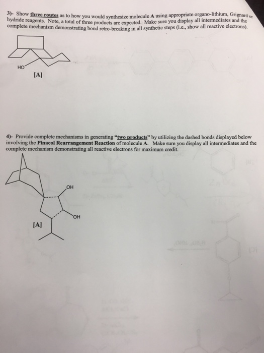 Solved 3)- Show three routes as to how hydride reagents. | Chegg.com
