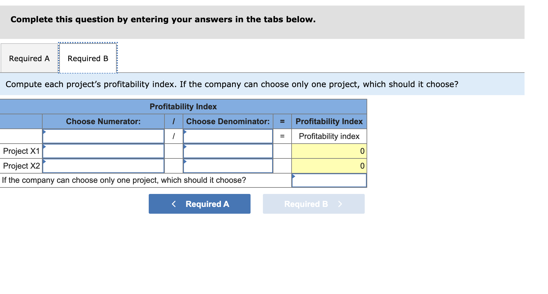 Solved Exercise 24-12 Net present value, profitability index | Chegg.com