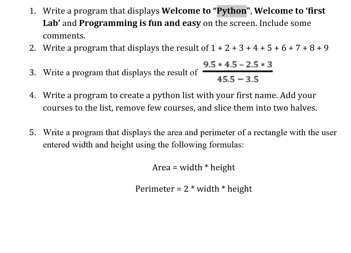 Solved 1 Write A Program That Displays Welcome To Python Chegg