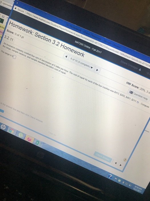 Solved Homework: Section 3.2 Homework Score: 0 of 1 pt | Chegg.com