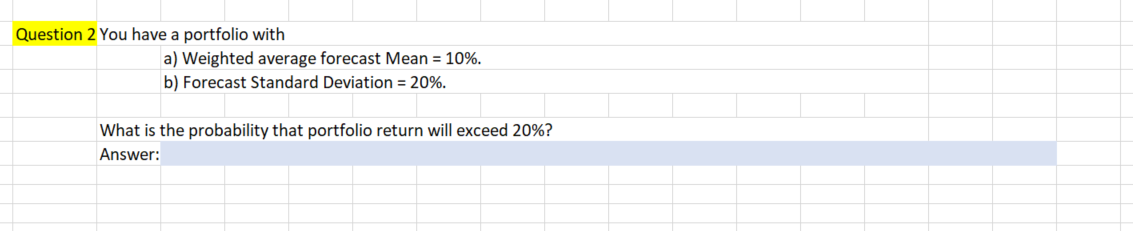 Please Solve in Excel Thank you | Chegg.com