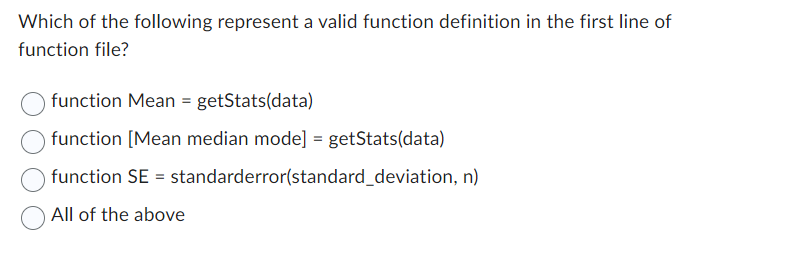 Solved Which of the following represent a valid function | Chegg.com