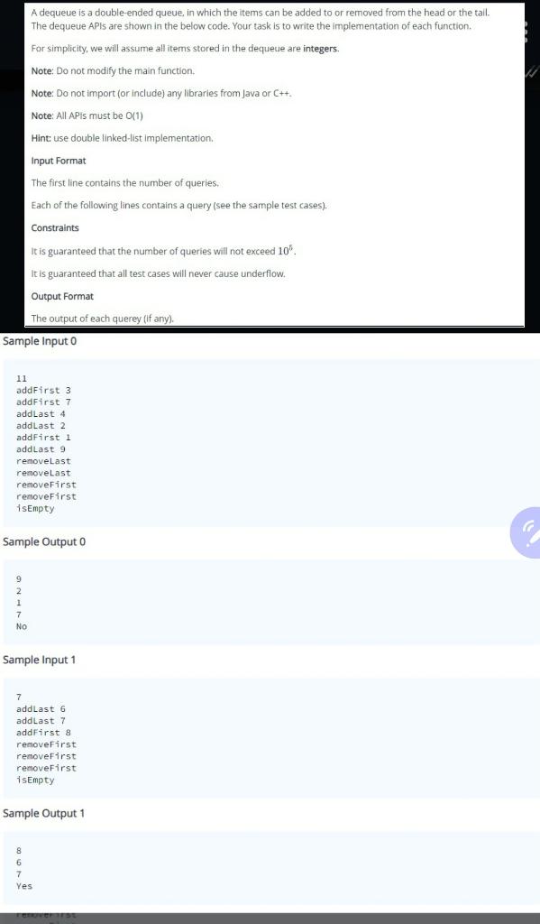 Solved #include // These are the only allowed | Chegg.com