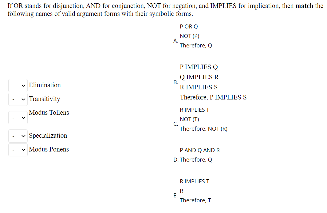 Solved If OR stands for disjunction, AND for conjunction, | Chegg.com