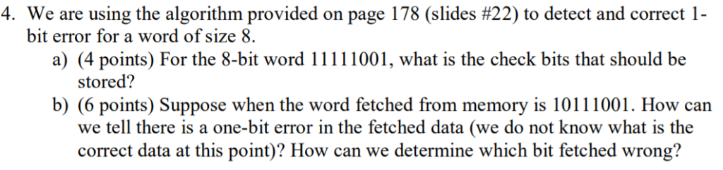 Data Bits S 16 Single-Error Correction Single-Error | Chegg.com
