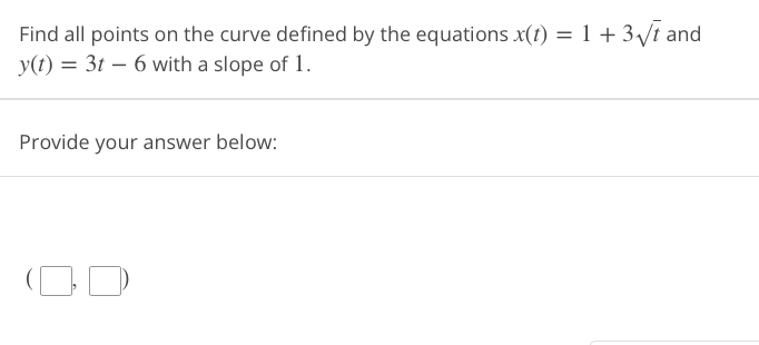 Solved Find all points on the curve defined by the equations | Chegg.com