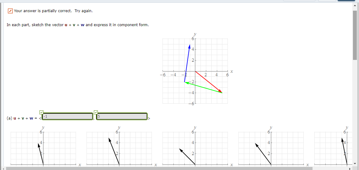 Solved Your Answer Is Partially Correct Try Again In Each