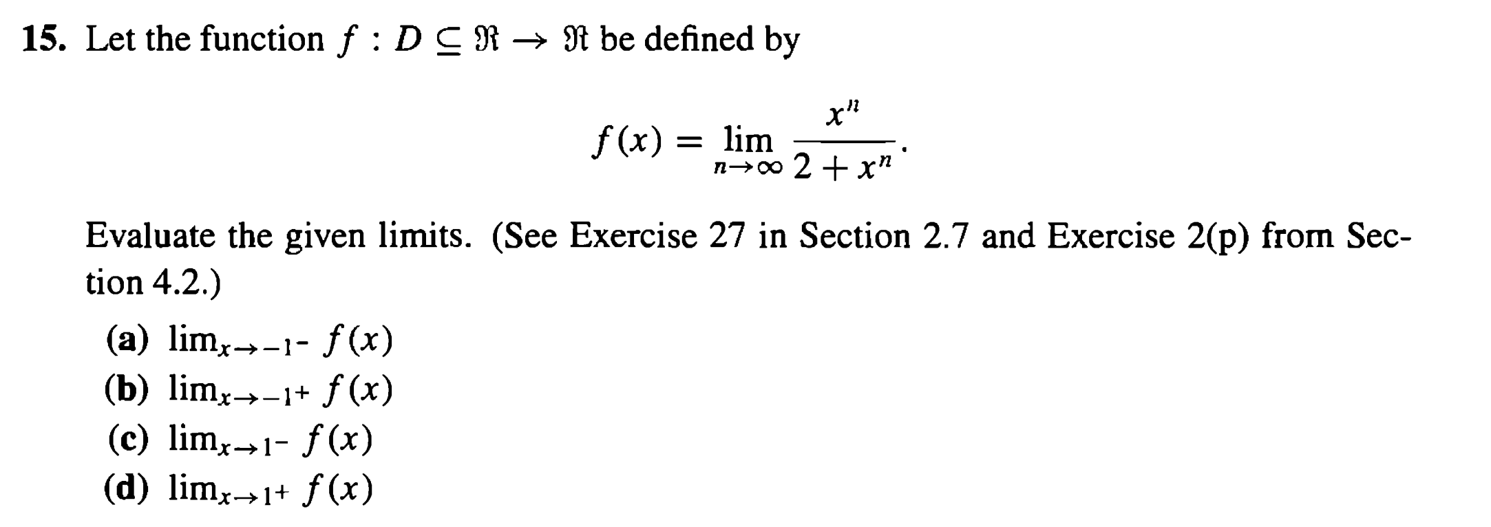 Solved 15. Let the function f:D⊆R→R be defined by | Chegg.com