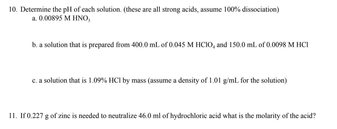 Solved 1. For the following acid base combinations, write | Chegg.com