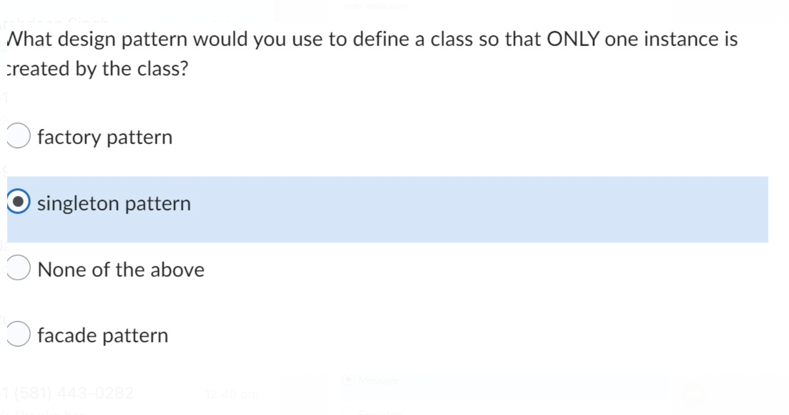 Solved is a commonly used software design pattern that | Chegg.com