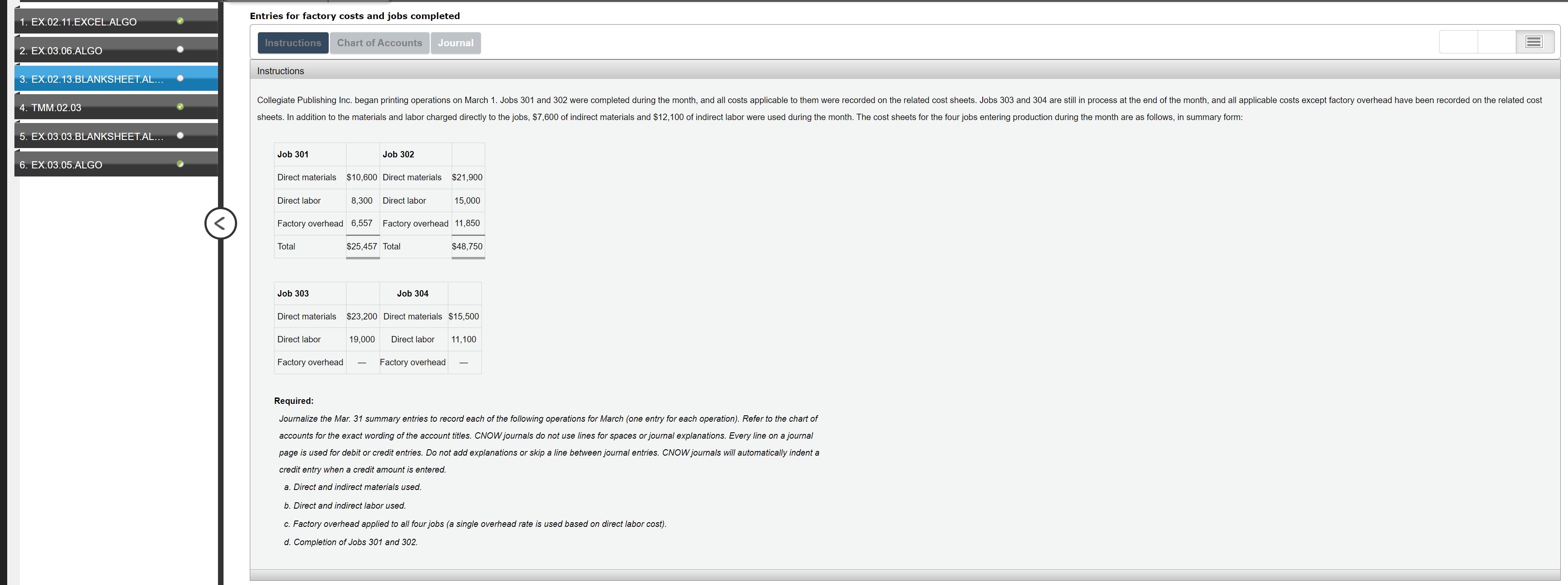 Solved Journalize the Mar. 31 summary entries to record each | Chegg.com