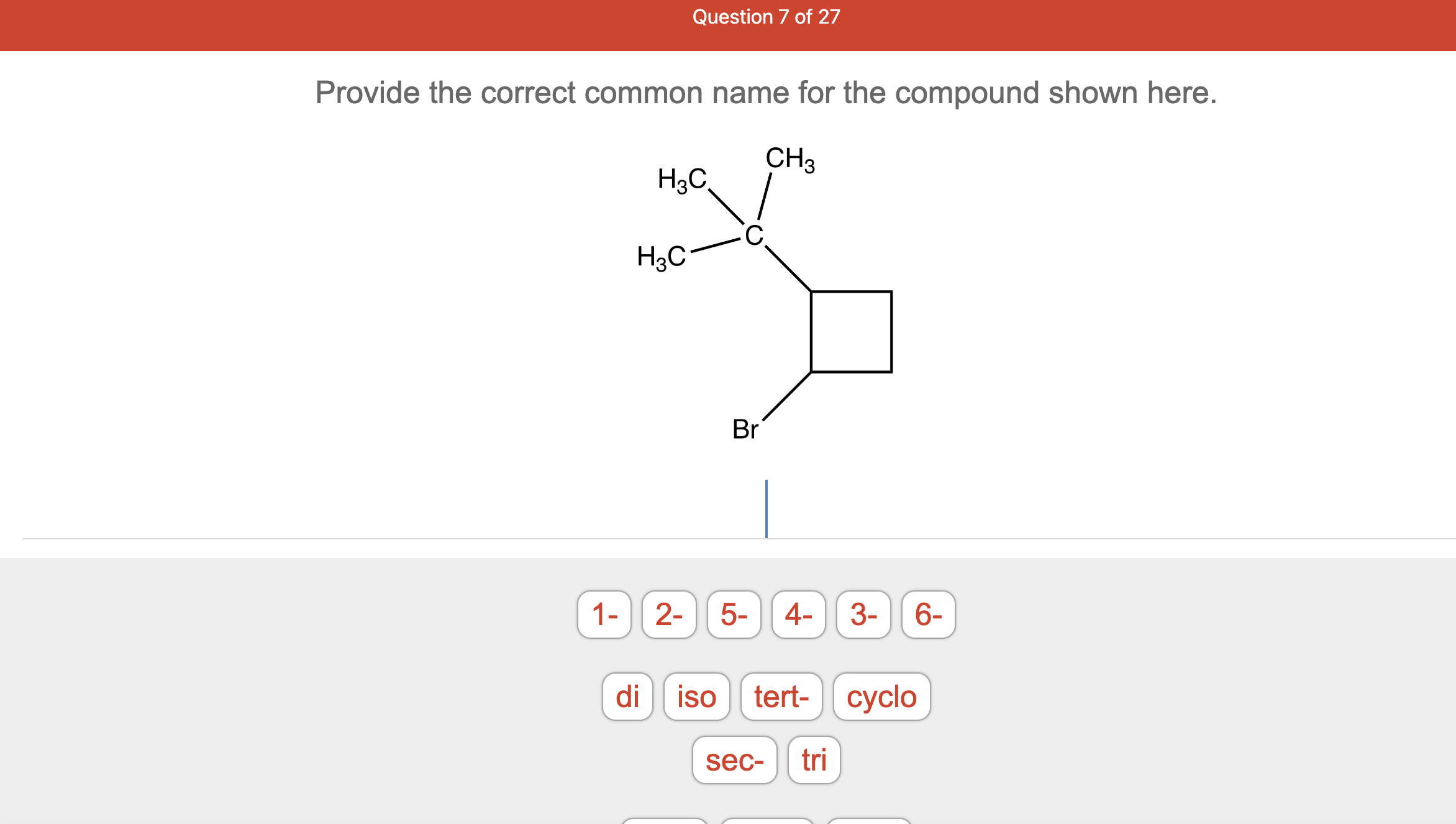 Solved Provide the correct common name for the compound | Chegg.com