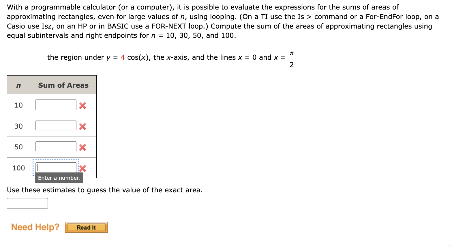 Solved With a programmable calculator (or a computer), it is | Chegg.com