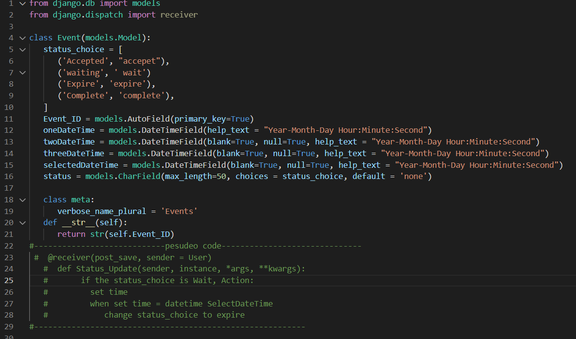 Solved django Python make a django signal that changes the | Chegg.com