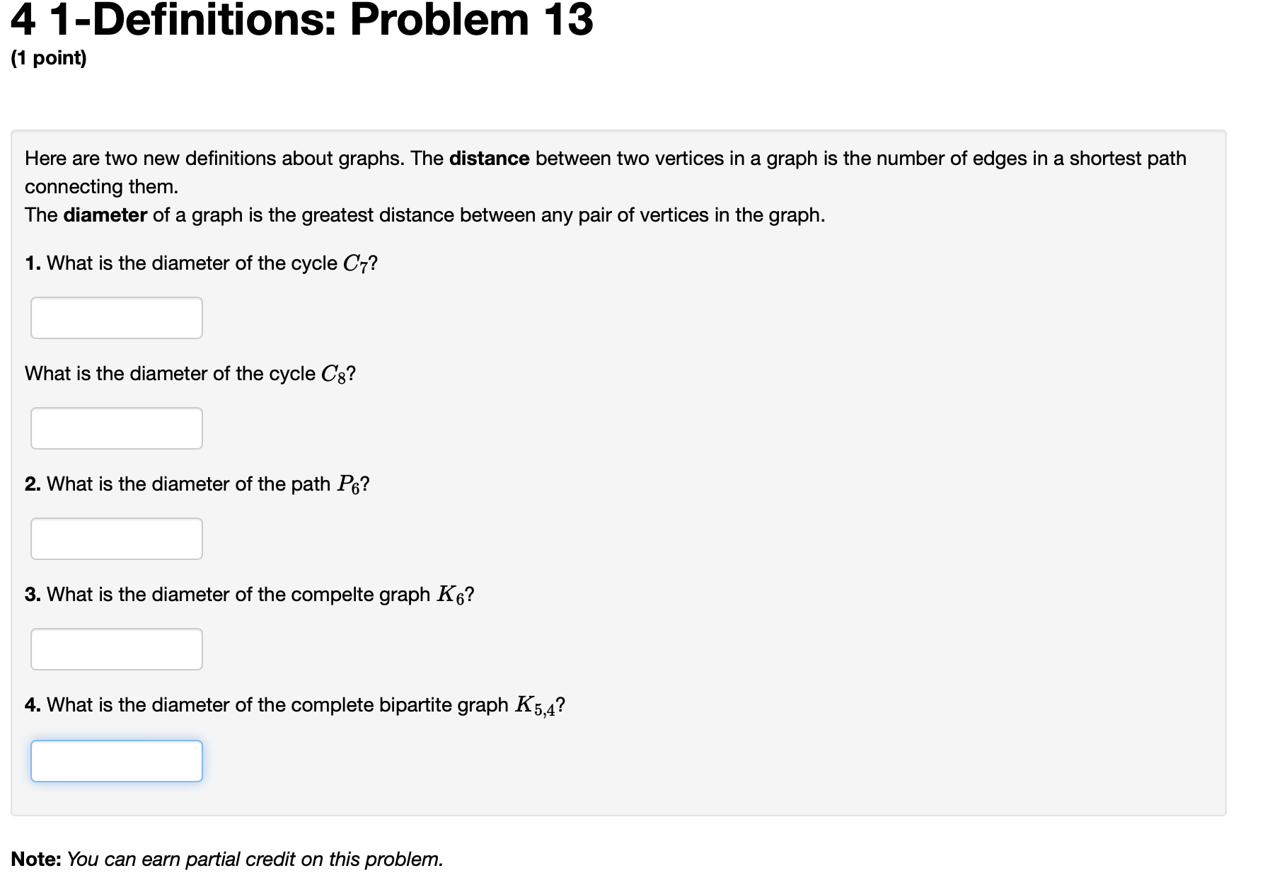 4 1-Definitions: Problem 13 (1 point) Here are two | Chegg.com