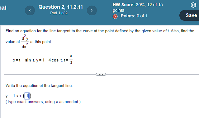 Solved Find An Equation For The Line Tangent To The Cur