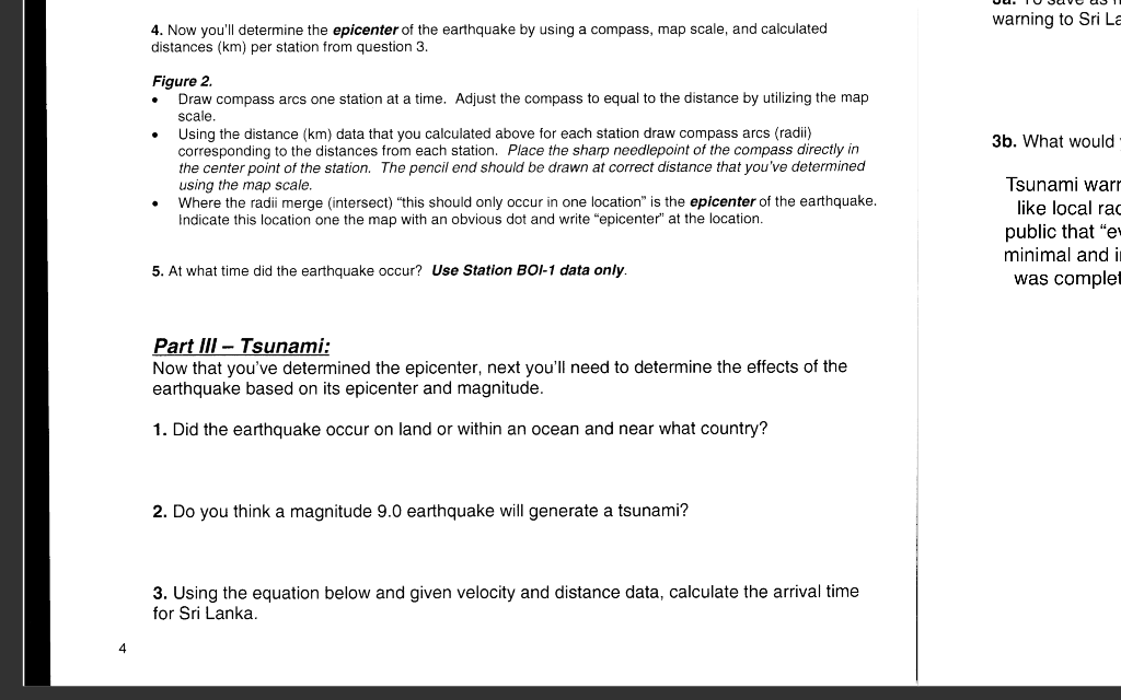 Solved Earthquake & Tsunami Lab - "Magnitude 9.0" Eart | Chegg.com
