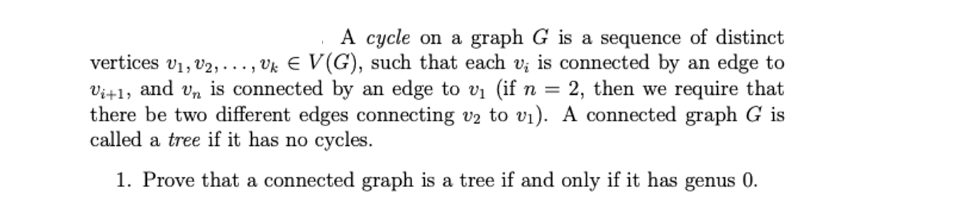 Solved A cycle on a graph G is a sequence of distinct | Chegg.com