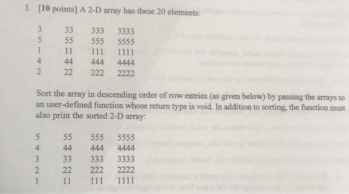 Solved Please write a c+ code for the following question. | Chegg.com