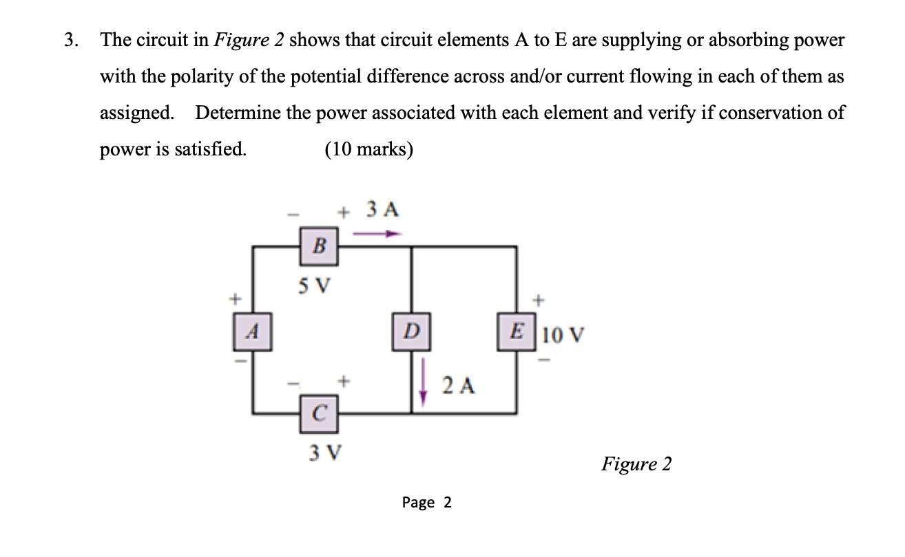 Solved 3. The circuit in Figure 2 shows that circuit | Chegg.com