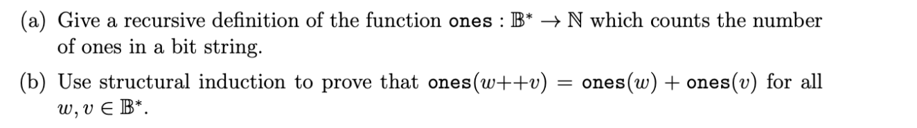 Solved The Set Of Bit Strings B Are Be Defined Recursively